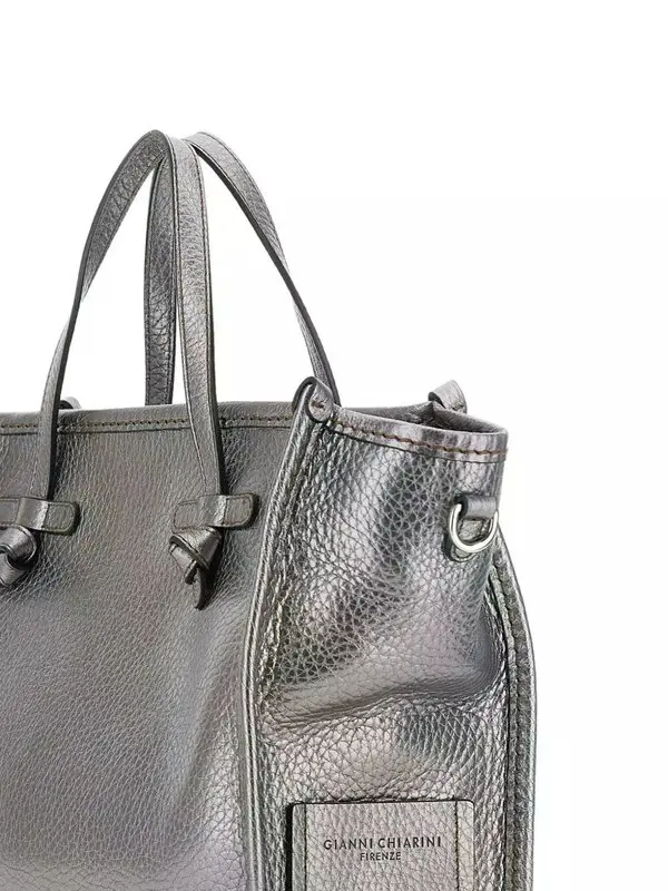 MARCELLA CLUB Leather Tote Bag - Grey