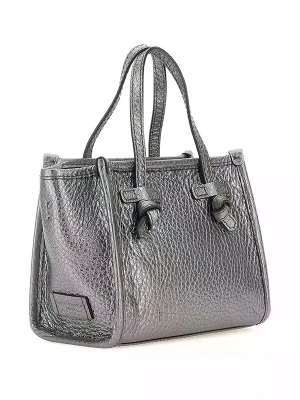 MARCELLA CLUB Leather Tote Bag - Grey