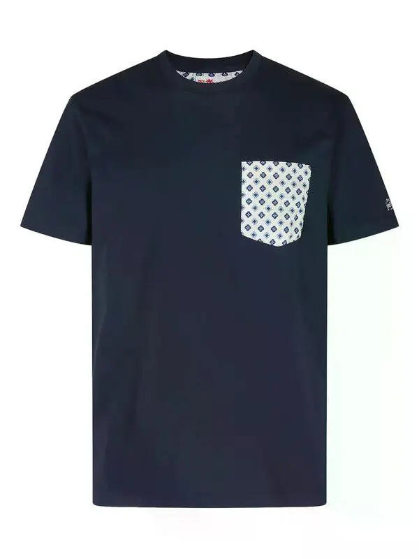 MC2 SAINT BARTH Contrast-pocket Short-sleeve T-shirt