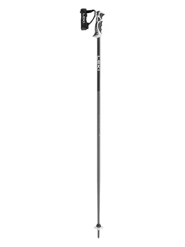 LEKI Logo Ski Poles - Black