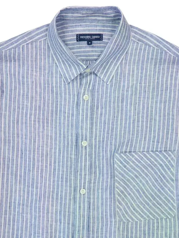 Frescobol Carioca Telles Striped Button-up Shirt - Blue