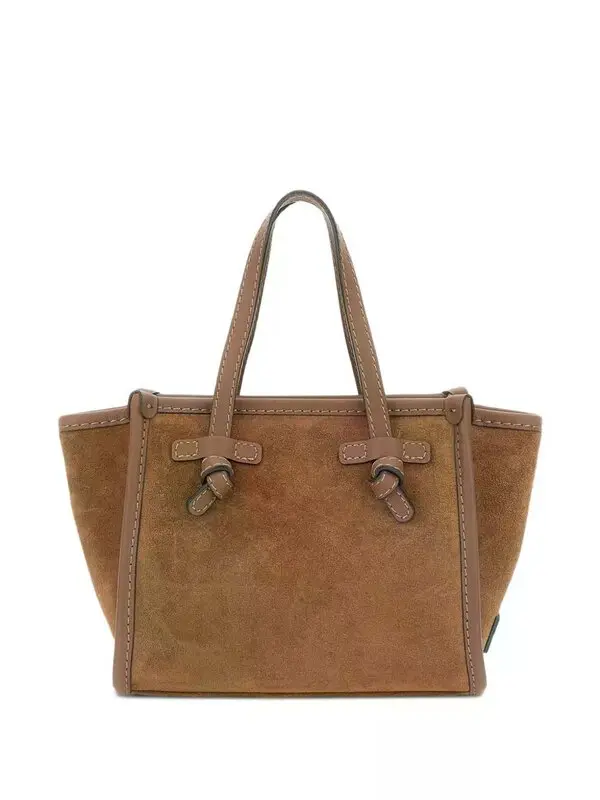 MARCELLA CLUB Suede Tote Bag - Neutrals