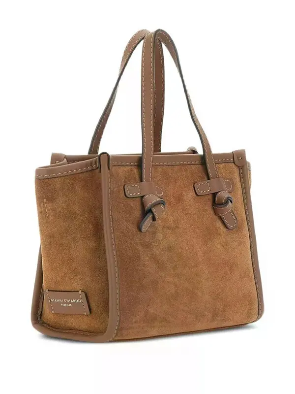 MARCELLA CLUB Suede Tote Bag - Neutrals