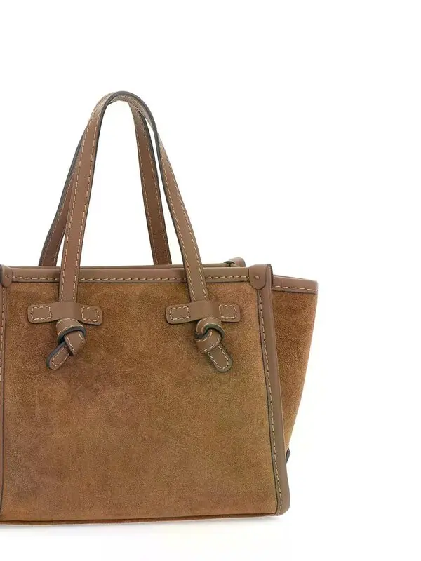 MARCELLA CLUB Suede Tote Bag - Neutrals