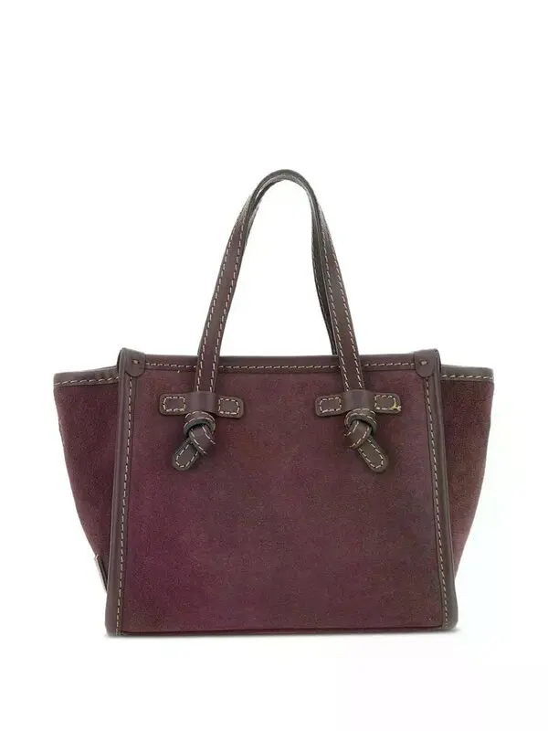 MARCELLA CLUB Suede Tote Bag - Brown