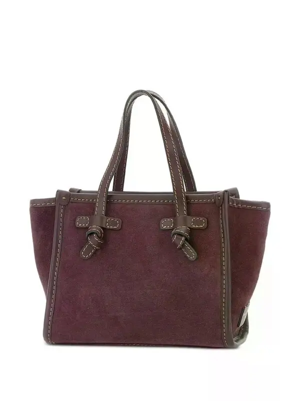 MARCELLA CLUB Suede Tote Bag - Brown