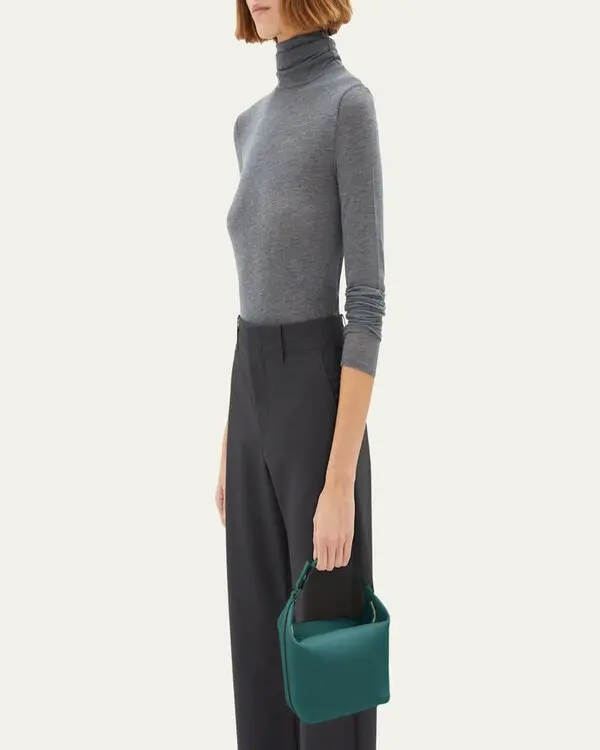 VALEXTRA Mochi Calfskin Leather Pouch Bag