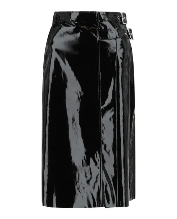 Gucci Vinyl Effect Skirt