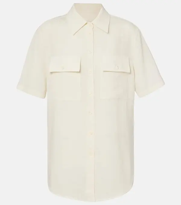 Loro Piana Shirley Linen Crepe Shirt