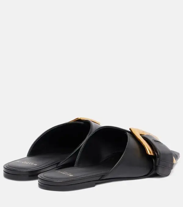 Balmain Anthem Leather Sandals
