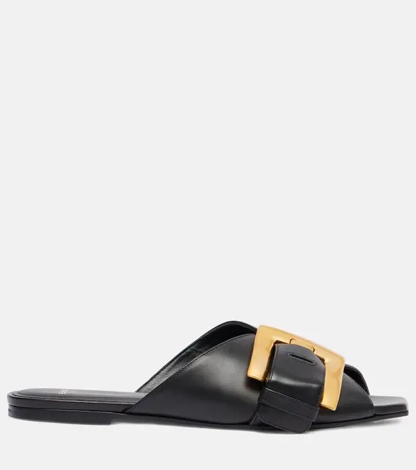 Balmain Anthem Leather Sandals