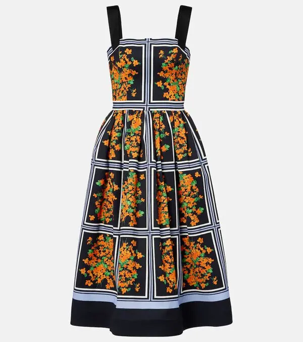 Carolina Herrera Printed Midi Dress - Multicoloured