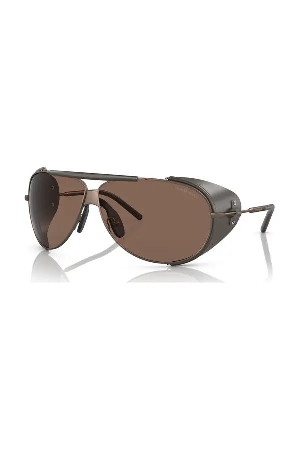 Giorgio Armani Sunglasses With Pilot Frame - Brown