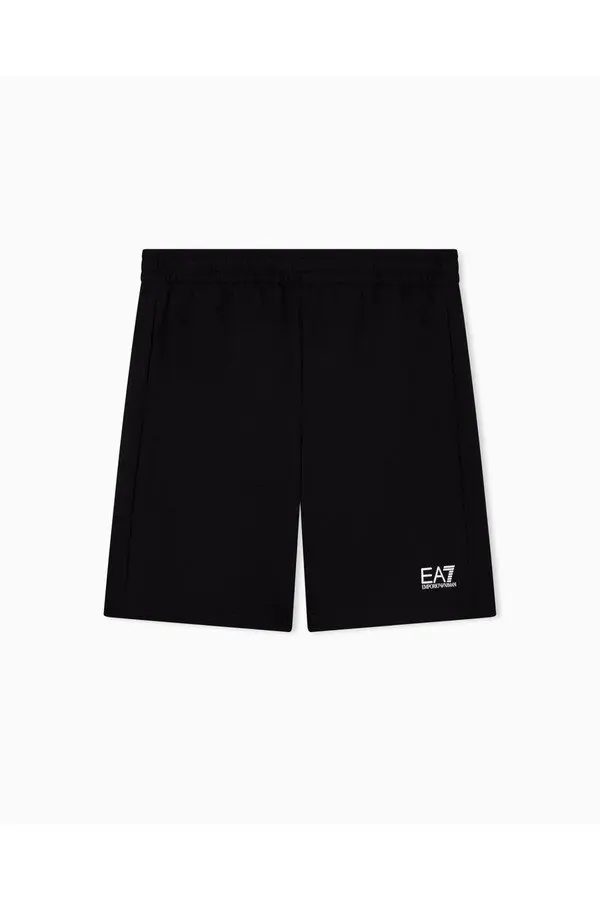 Emporio Armani Core Identity Cotton Shorts - Black