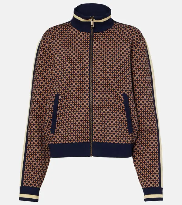 The Upside Crossroad Geo Print Bomber Jacket