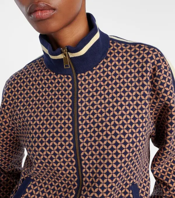 The Upside Crossroad Geo Print Bomber Jacket