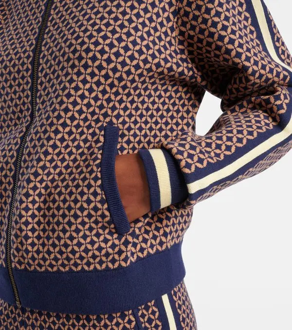 The Upside Crossroad Geo Print Bomber Jacket