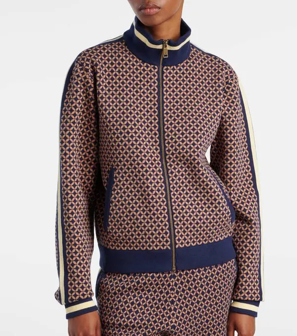 The Upside Crossroad Geo Print Bomber Jacket