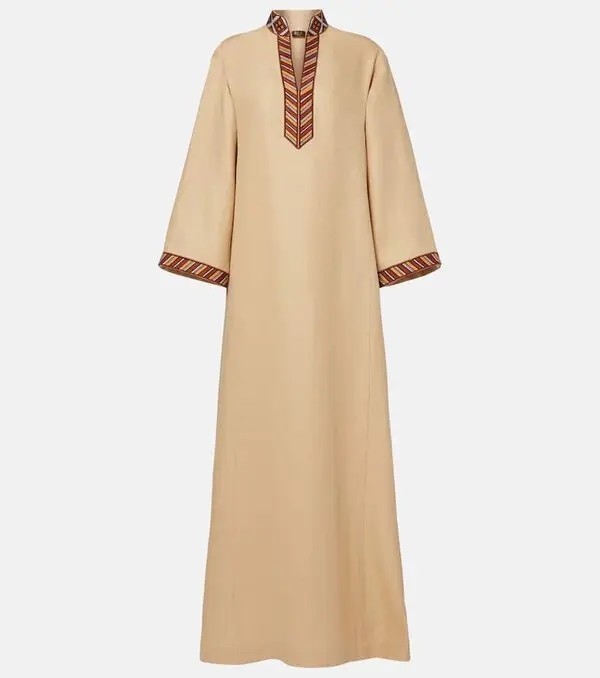 Loro Piana Tilde Cotton Kaftan - Beige