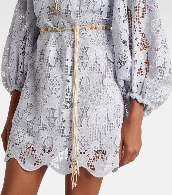 Zimmermann Belted Lace Minidress