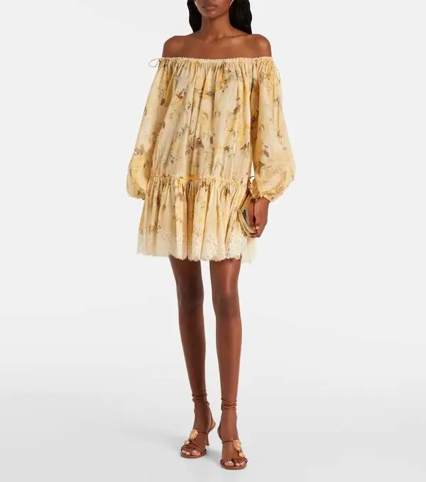 Zimmermann Floral Cotton Minidress
