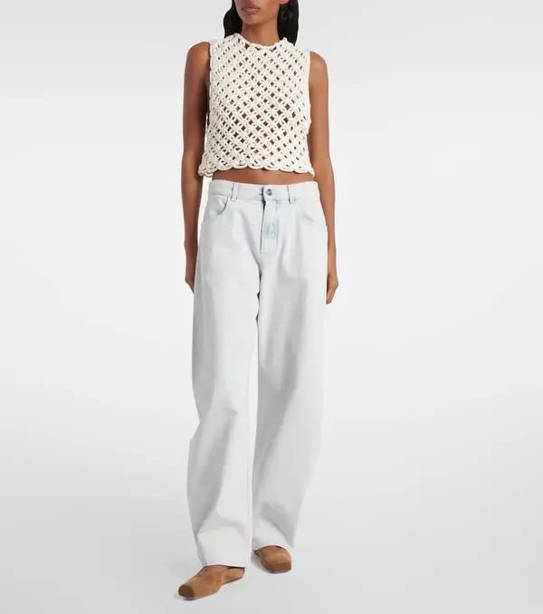 Alaïa Low-rise Barrel-leg Jeans