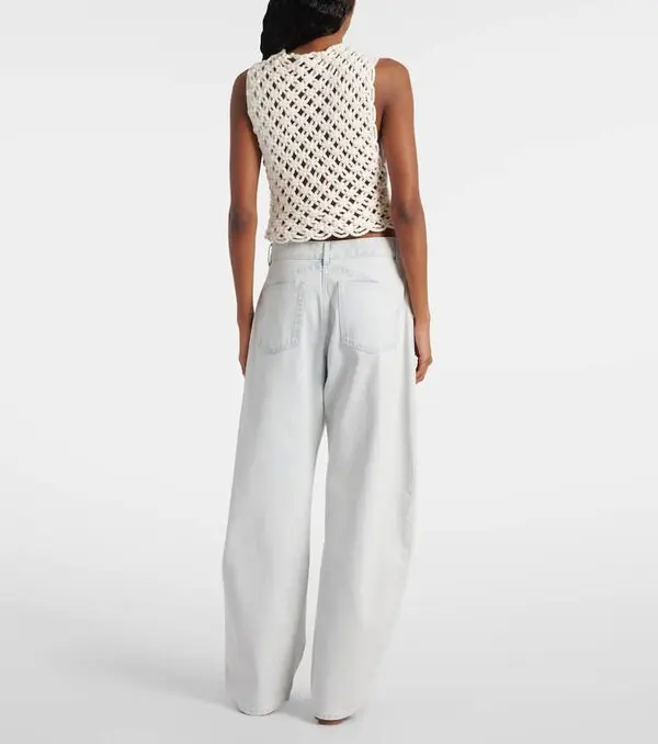 Alaïa Low-rise Barrel-leg Jeans