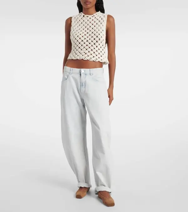 Alaïa Low-rise Barrel-leg Jeans