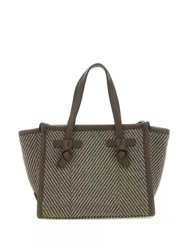 MARCELLA CLUB Leather Tote Bag - Brown