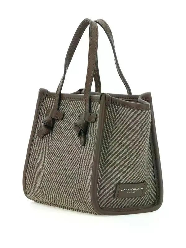 MARCELLA CLUB Leather Tote Bag - Brown