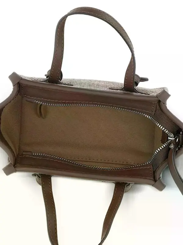 MARCELLA CLUB Leather Tote Bag - Brown