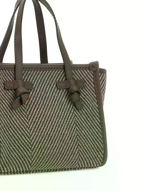 MARCELLA CLUB Leather Tote Bag - Brown