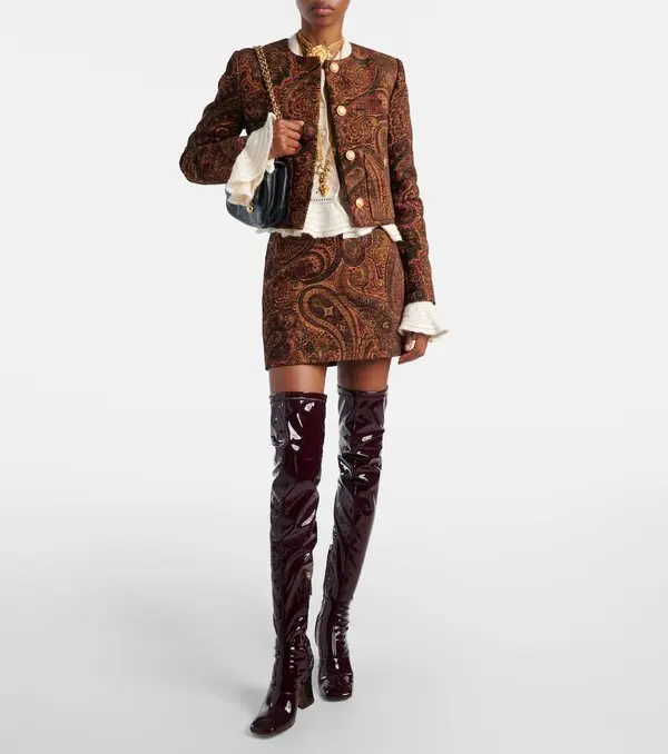 Chloé Paisley Jacquard Mini Skirt