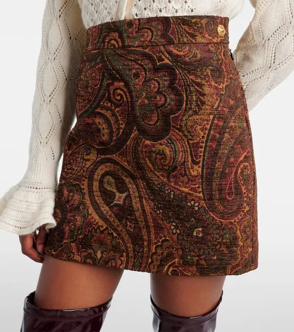 Chloé Paisley Jacquard Mini Skirt