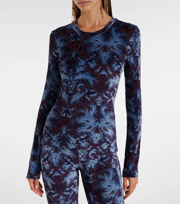 Etro Printed Jersey Top