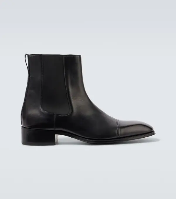 TOM FORD Hainaut Leather Chelsea Boots