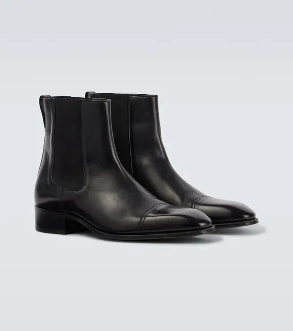 TOM FORD Hainaut Leather Chelsea Boots