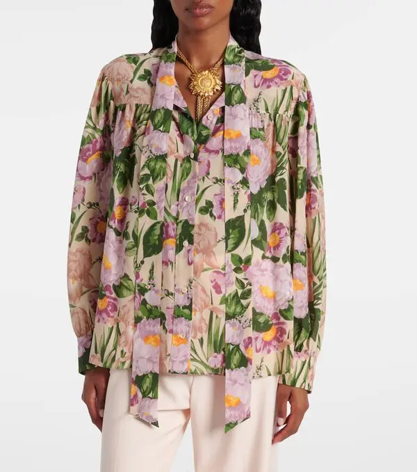 Chloé Tie-neck Silk Blouse