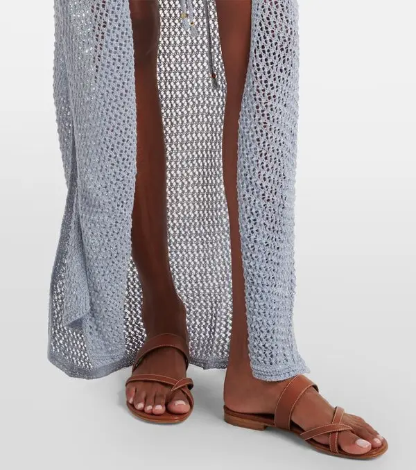 BANANHOT Zorya Open-knit Lame Beach Cover-up