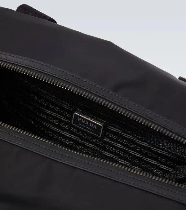 Prada Re-nylon Leather-trimmed Duffle Bag