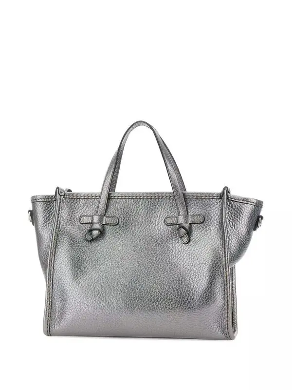 MARCELLA CLUB Leather Tote Bag - Grey