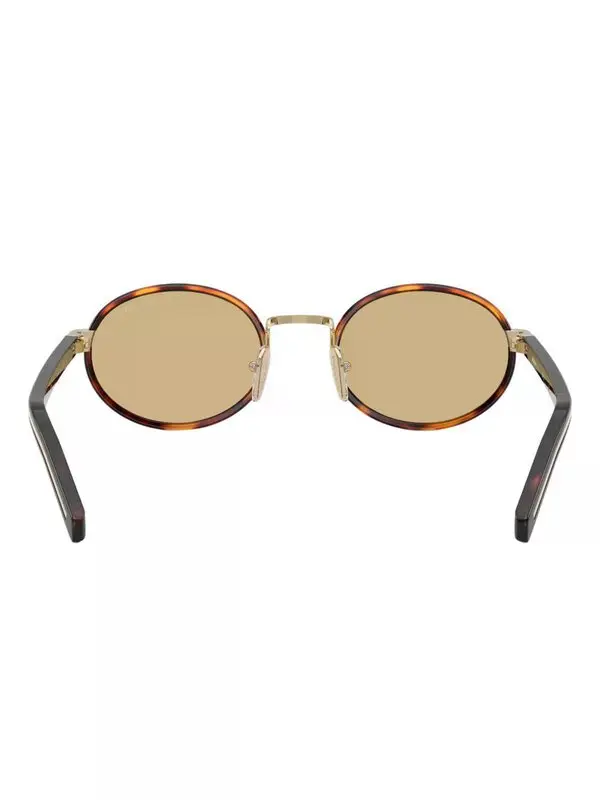 Prada Tortoiseshell Round-frame Sunglasses