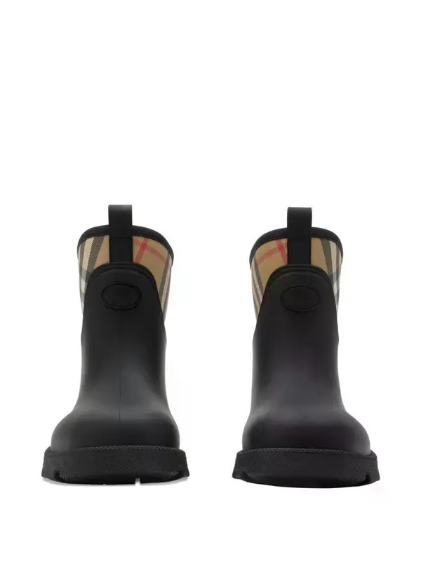 Burberry Check Detailed Rubber Rain Boots