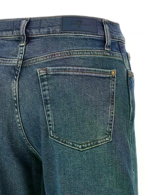 7 For All Mankind Stonewashed Wide-leg Jeans