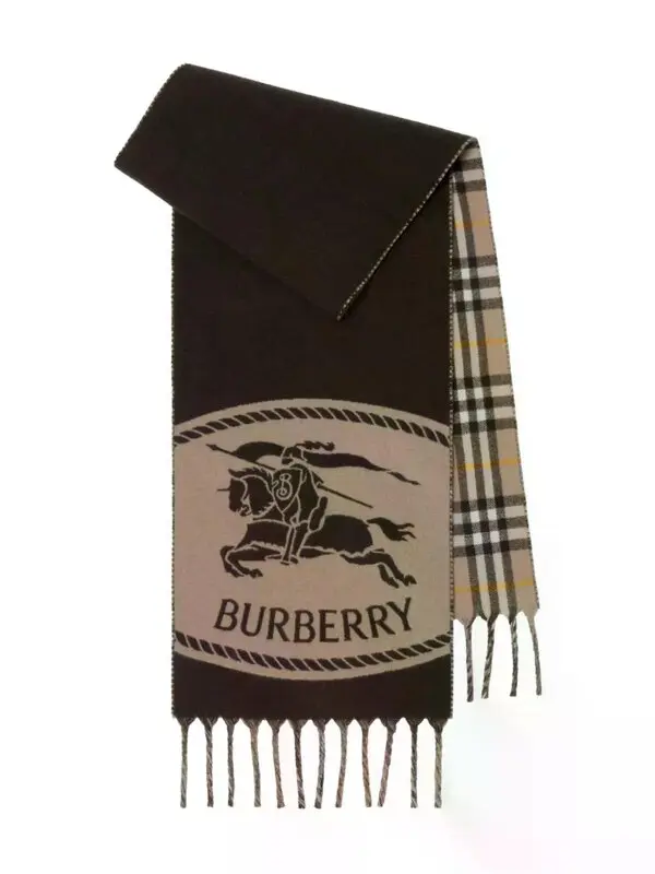 Burberry Reversible Cashmere Scarf - Brown