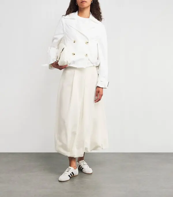 Max & Co. Canvas Balloon Midi Skirt