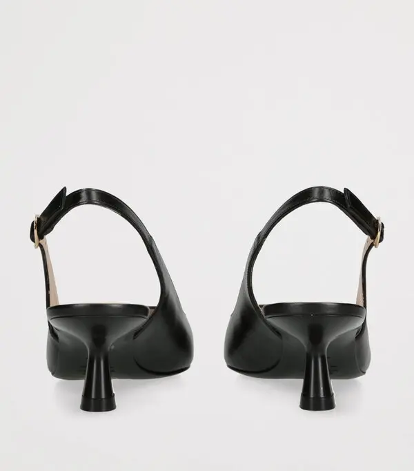STUART WEITZMAN - Stuart Weitzman Leather Slingback Pumps