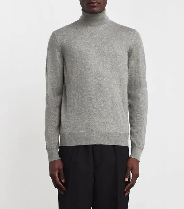Ralph Lauren Purple Label Cashmere Roll-neck Sweater - Grey