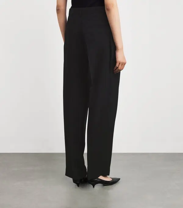 TOTEME Double-pleat Straight Leg Trousers