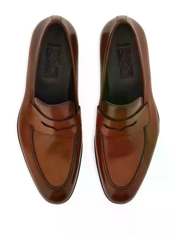 FERRAGAMO Tramezza Penny Loafers